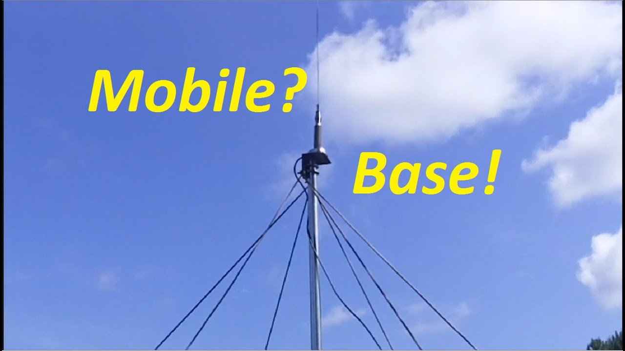 Mobile CB Radio Antenna as a Base Station - YouTube
