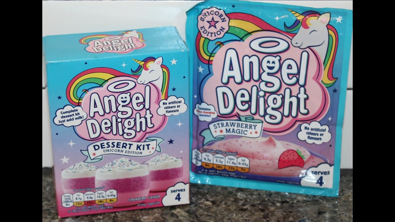 Angel Delight Unicorn Edition: Dessert Kit & Strawberry Magic Dessert ...