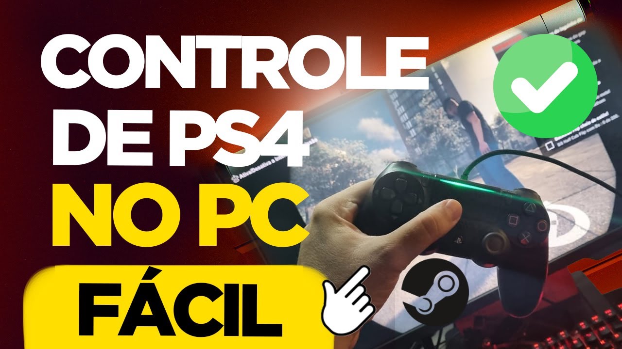 Como conectar o controle do PS4 no PC via Bluetooth ou USB - YouTube