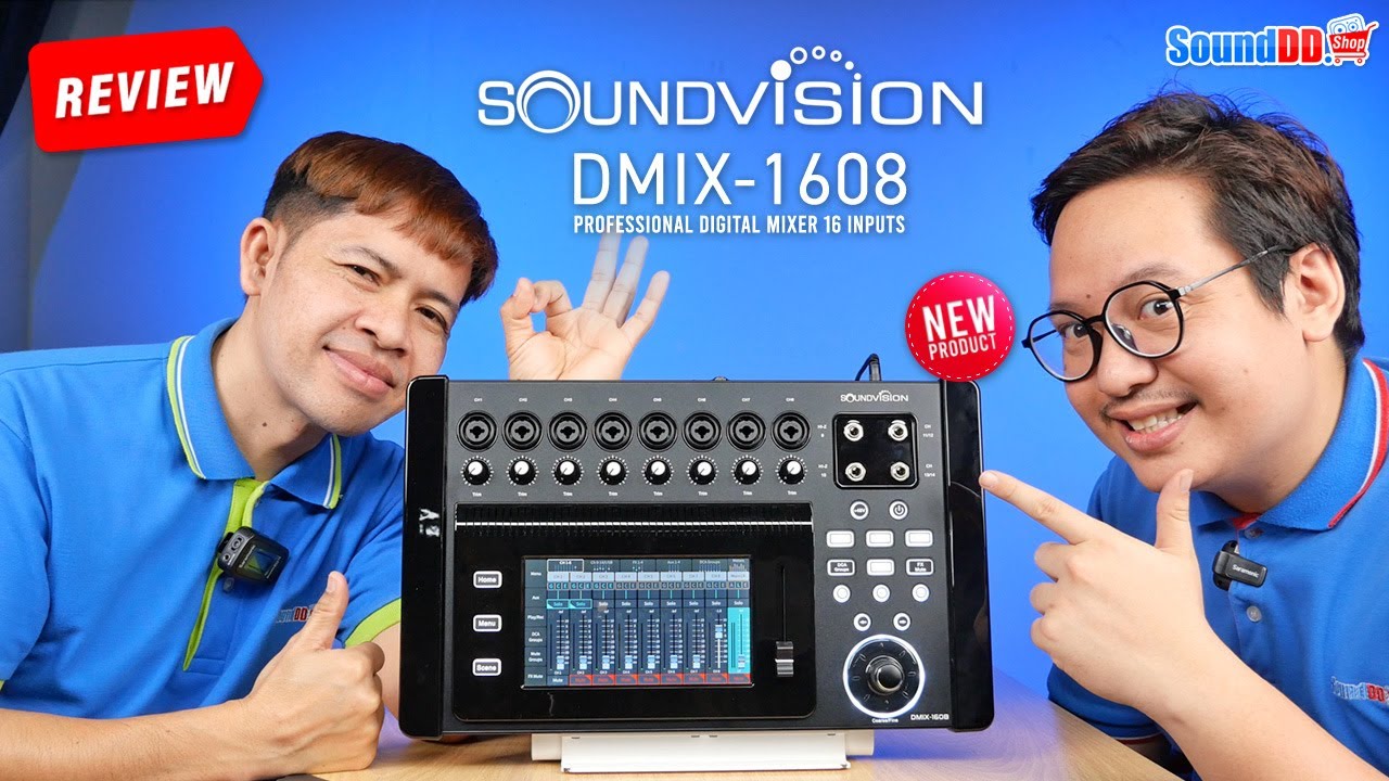 รีวิว : ดิจิตอลมิกเซอร์ตัวใหม่และตัวแรกจาก แบรนด์ SoundVision DMIX-1608 ด้วยไซส์เหมือนกับ ...