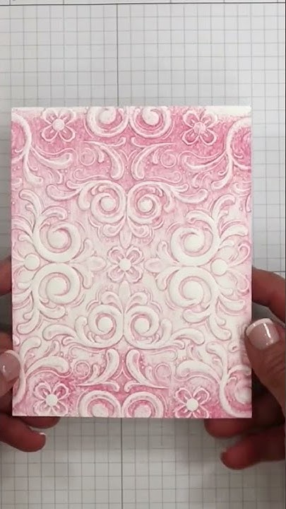 Embossing Folder Technique #shorts - YouTube
