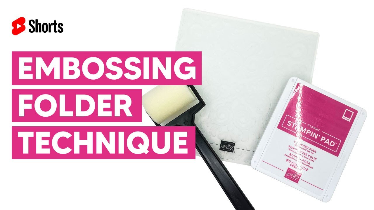Embossing Folder Technique #shorts - YouTube