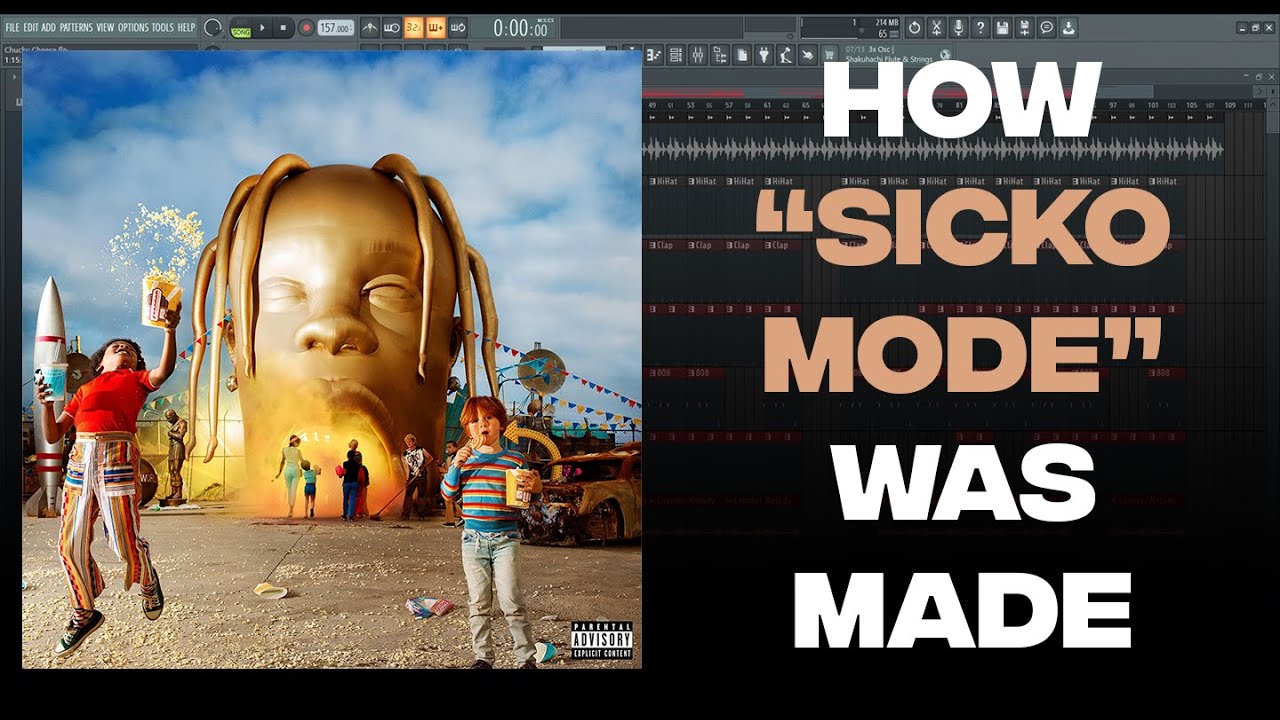 [BEST ON YOUTUBE] How "SICKO MODE" By Travis Scott Was Made On FL Studio 21 (All 3 Beats) - YouTube