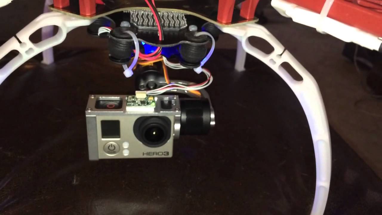 Gimbal Tilt Setup with APM and Spectrum - YouTube