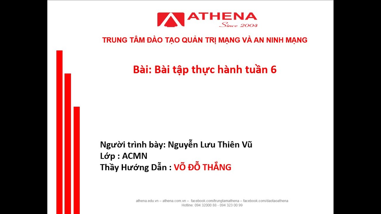 ACMN: THỰC HÀNH TUẦN 6 - YouTube