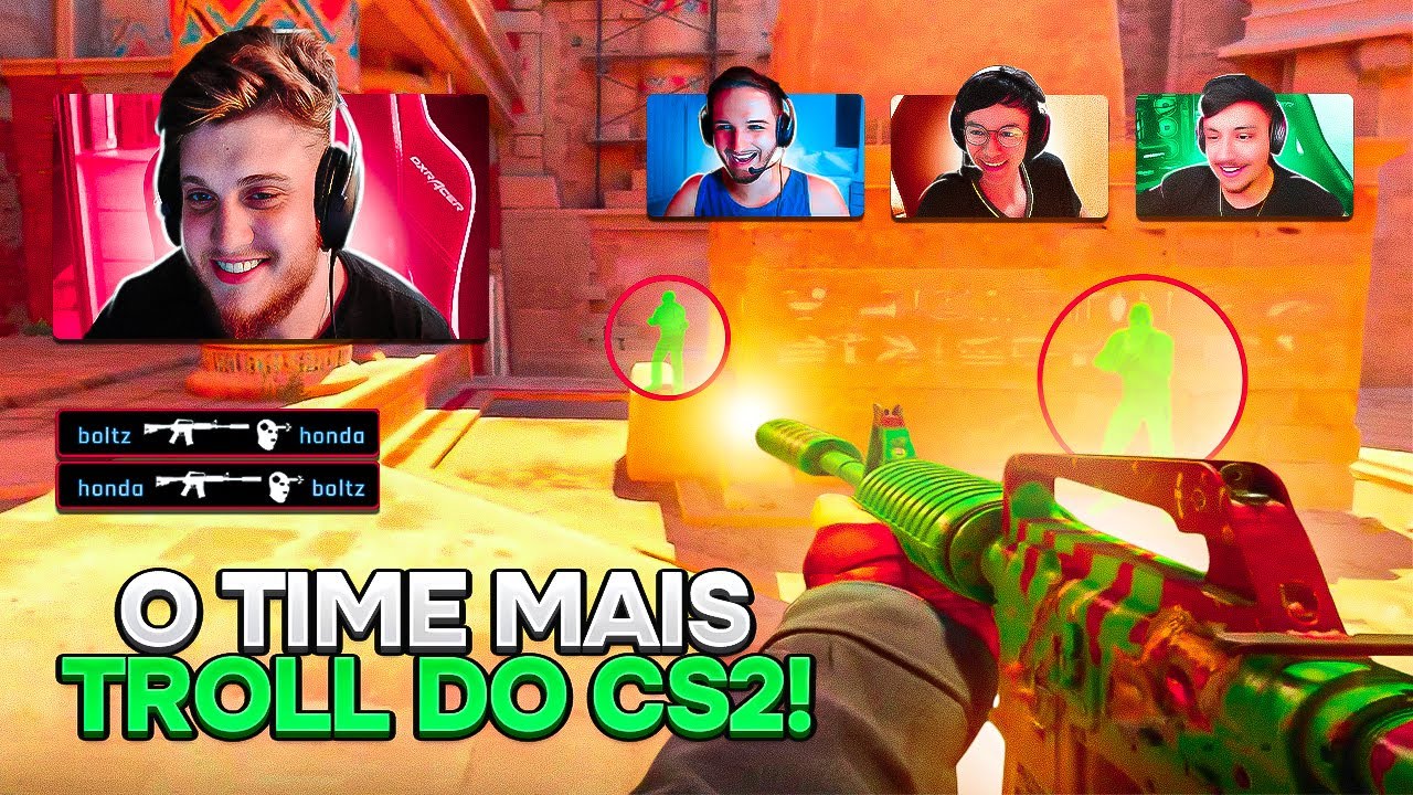 JOGUEI COM O TIME MAIS TROLL DO CS2!😂 - YouTube