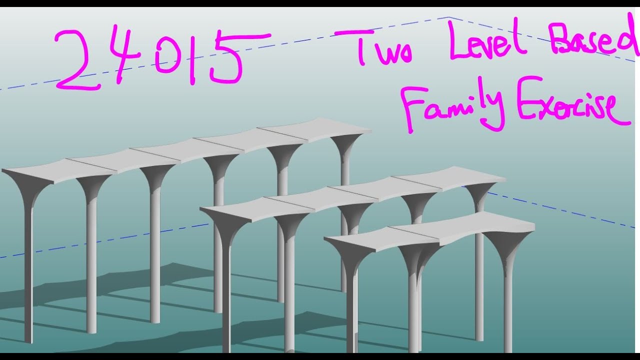 24015 - Two Level Based Family Exercise (Columns with curved arch ...