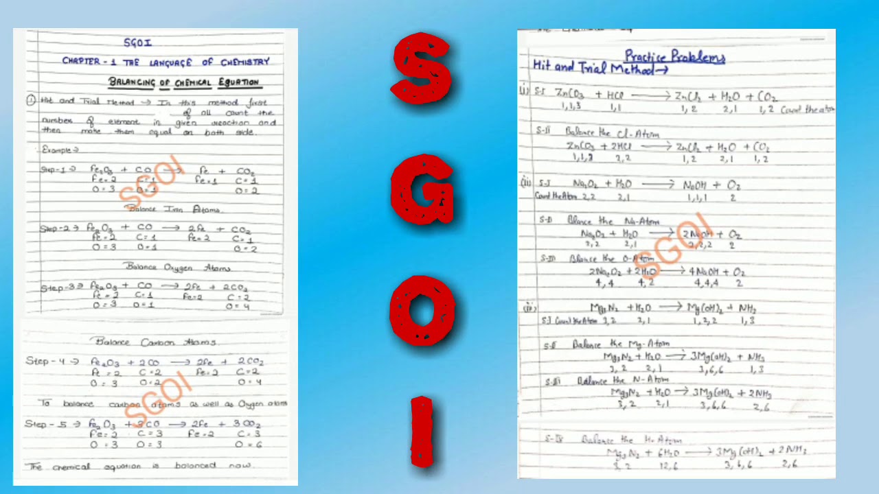 SGOI CHEMISTRY CLASS 9 ICSE THE LANGUAGE OF CHEMISTRY PART 5 YouTube sgoi-chemistry-class-9-icse-the-language-of-chemistry-part-5-youtube