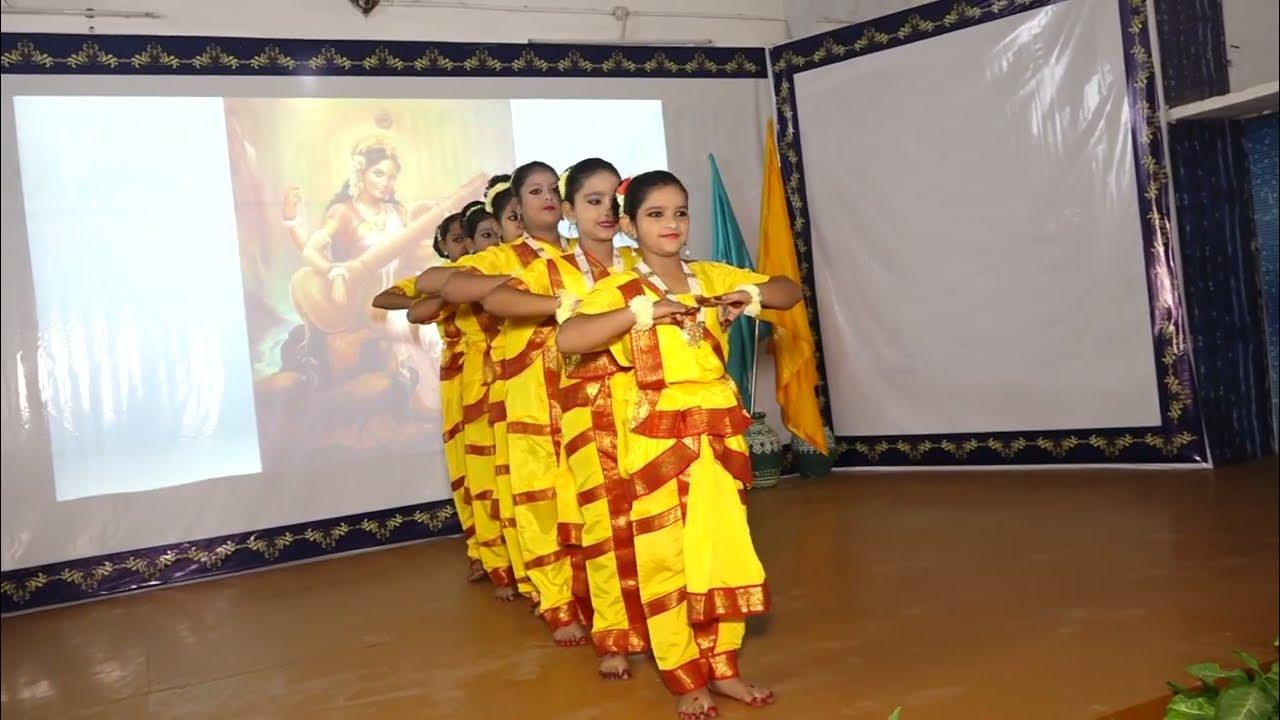 Saraswathi Vandana|| KIDS || Sanatan High School || Dance Performance || Easy Dance - YouTube