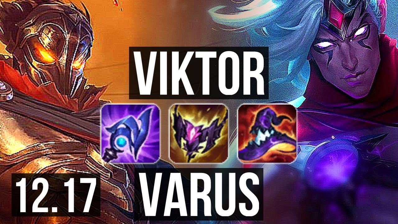 VIKTOR vs VARUS (MID) | 13/1/3, 1400+ games, Legendary, 1.1M mastery ...