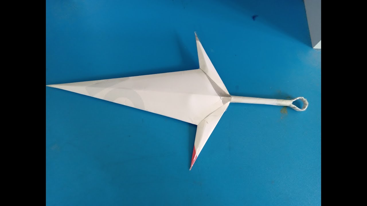 How To Make a Paper Kunai Kanife -Tutorial Origami Kunai Minato ...