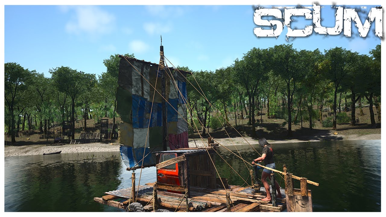 SCUM: Sailing My Large Raft (Season 2 Ep 19) - YouTube