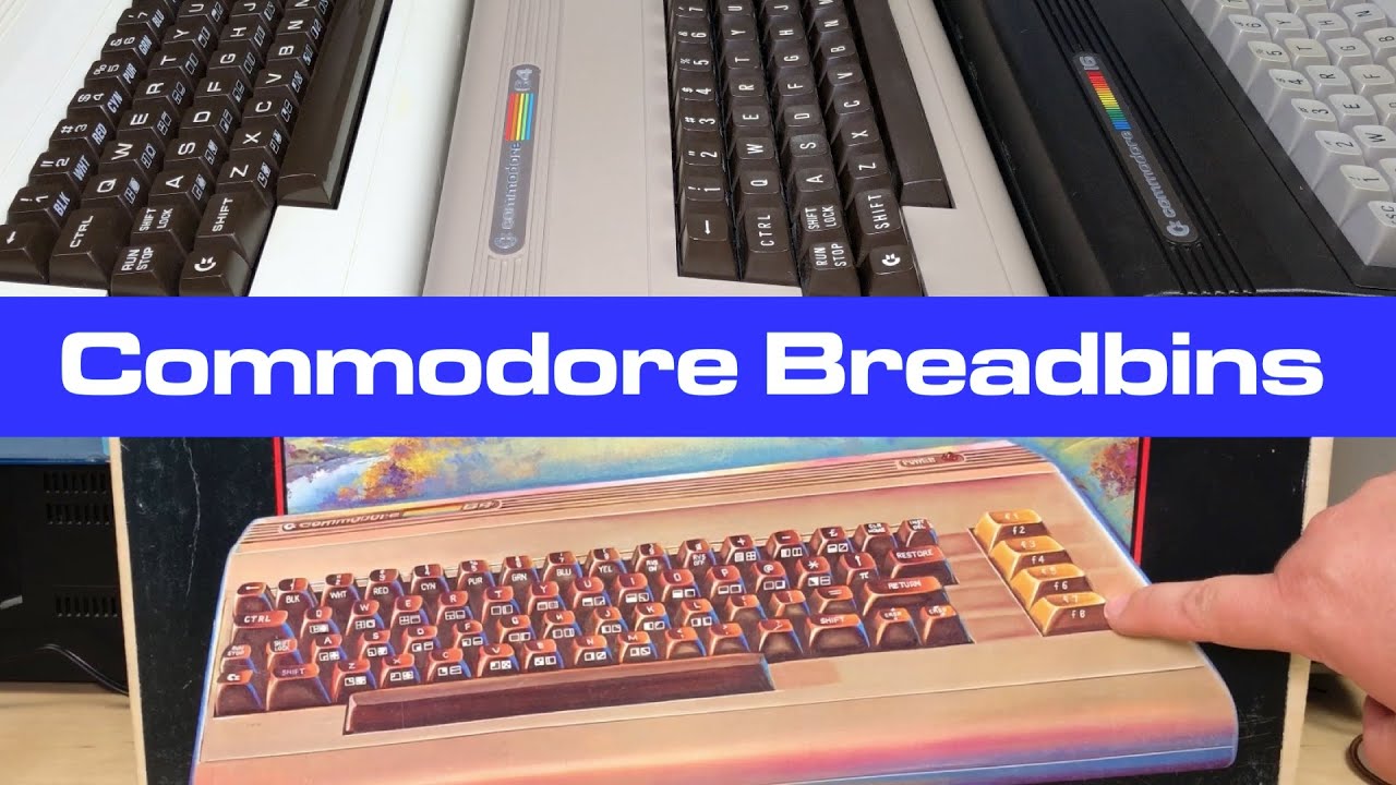 Commodore Breadbin Case Variations: C64, VIC-20, C16 - YouTube