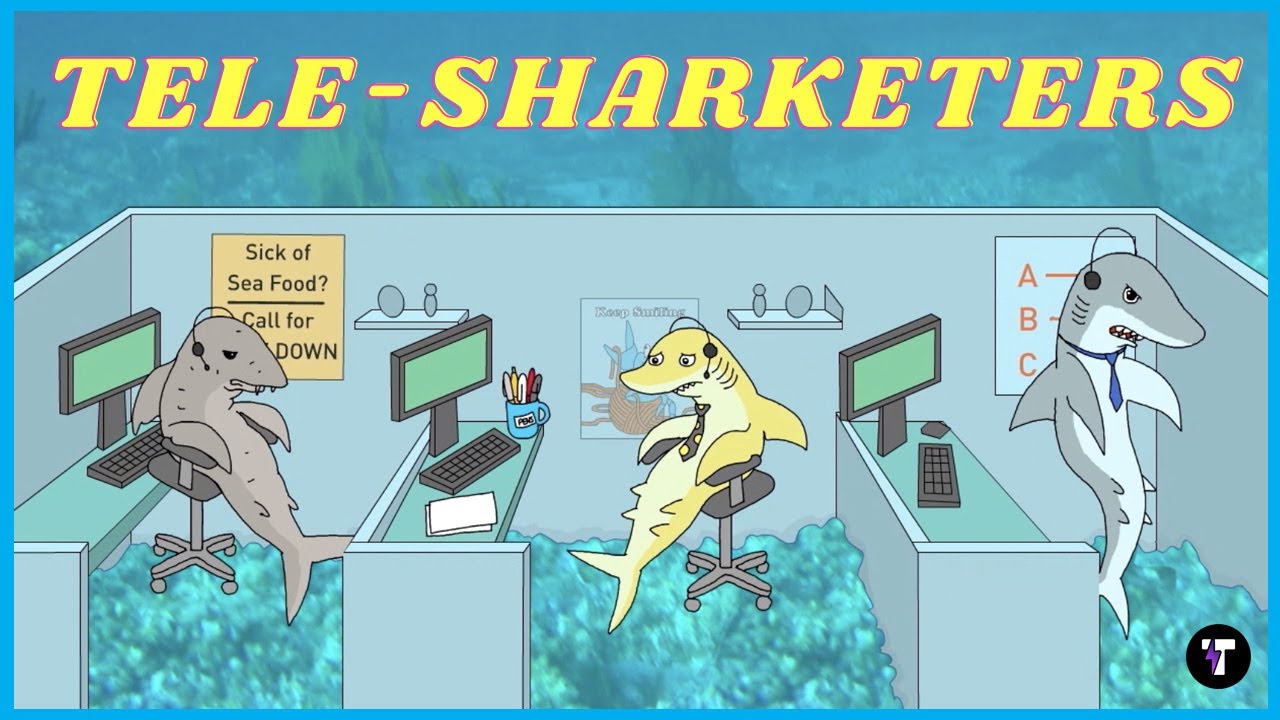 Tele-Sharketers - Shark Week - Animated Short - YouTube