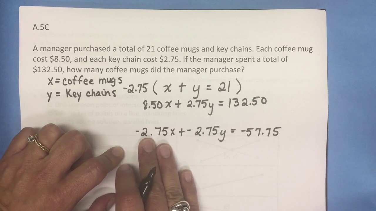 A.5C Solving Systems of Equations - YouTube