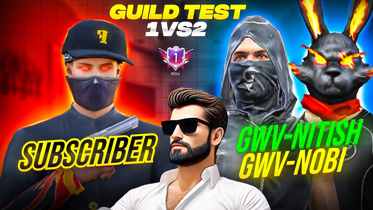 FREE FIRE LIVE CUSTOM ROOM || INDIA V-BADGE GUIL TEST 1V2 1V3 & 1V4 # ...