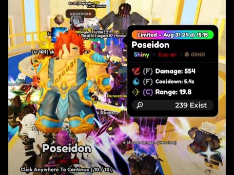 💧Opening 30,000 Aqua Tokens 💧 Will I Pull a Poseidon ? Anime Defenders ...