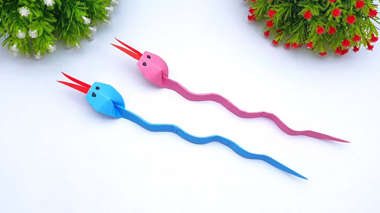 How To Make Paper Snake Easy | Paper Toy Snake | Handmade Paper Snake ...