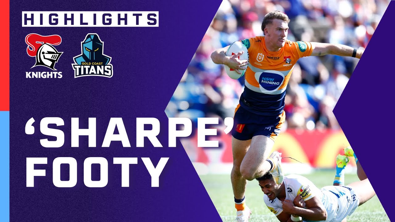 NRL Highlights: Knights v Titans - Round 26 | NRL on Nine - YouTube