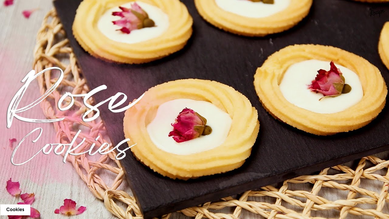 Amazing Rose Cookies Recipe | Dried Rose | Easy Recipe 2023 - YouTube