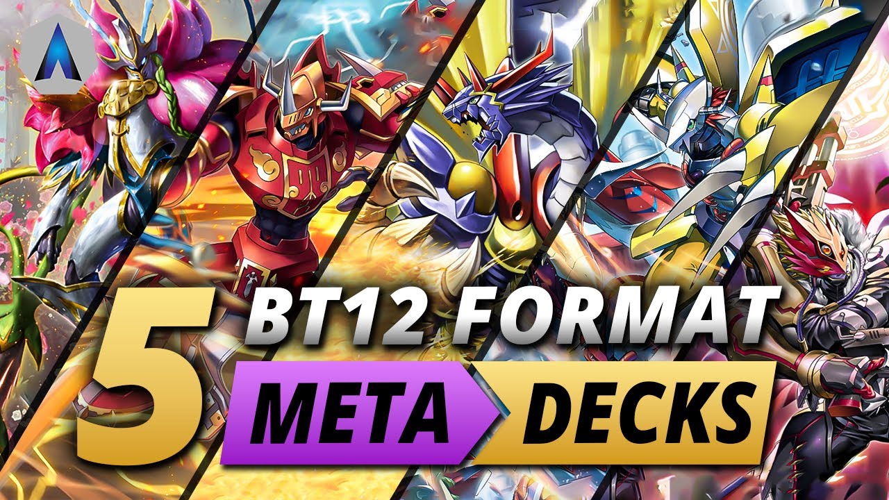 TOP 5 META DECKS!!! BT12 Format Post June 2023 Ban List | Digimon Card ...