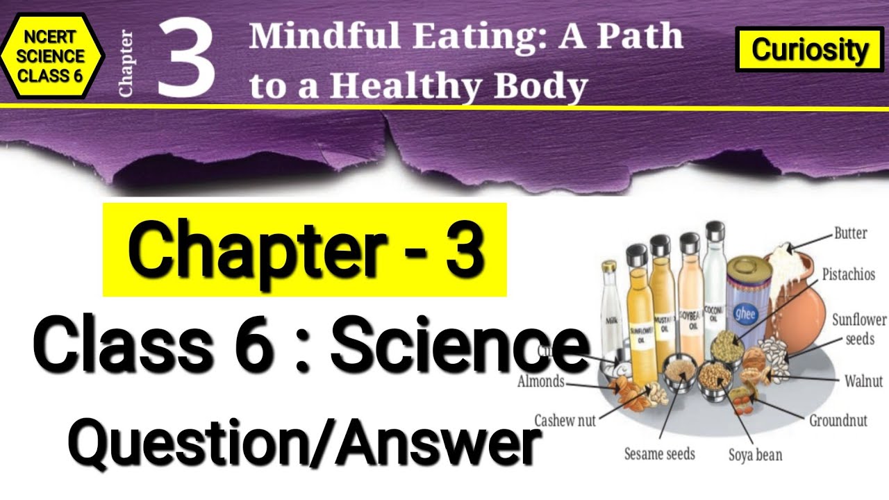 Class 6 Science Chapter 3 | NCERT Question Answer | Mindful Eating | A ...