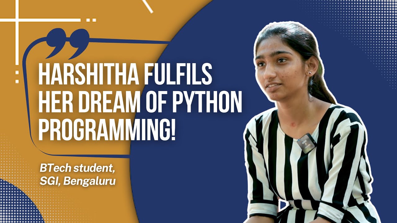 Harshitha’s Journey at SGI, Bangalore Powered by Sunstone | Success Stories - YouTube