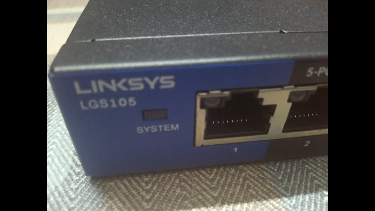 linksys lgs105 5port switch unboxing - YouTube