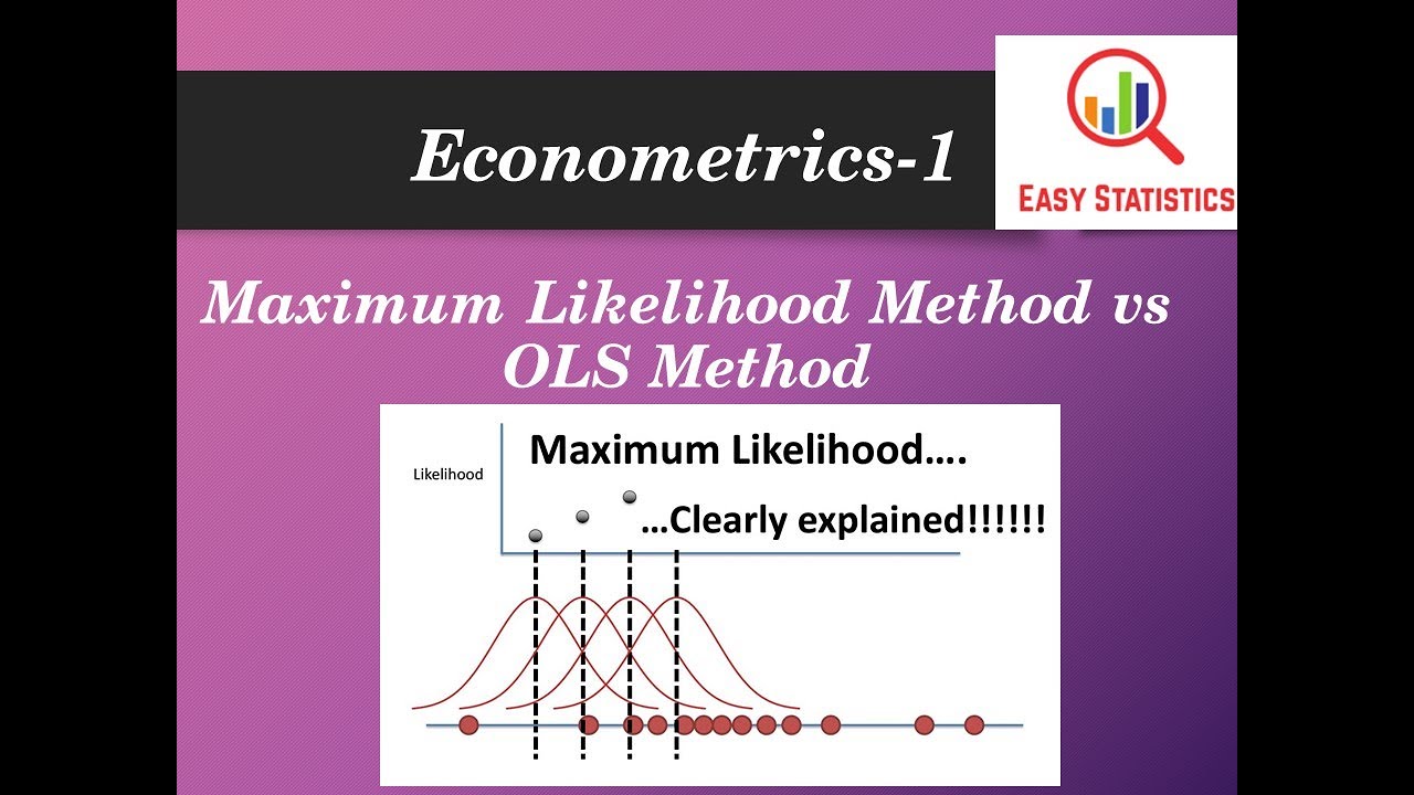 Lecture 9 Part 2 Maximum Likelihood Method VS Ordinary Least Square ...