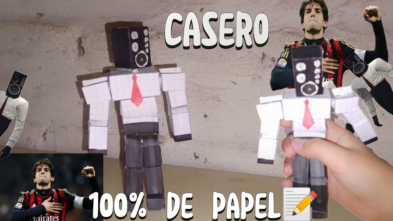 cómo hacer al Big speaker man 100% de papel #papercraft - YouTube