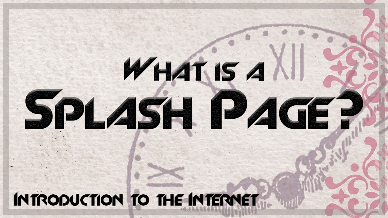 What is a Splash or Landing Page? How do they work? - YouTube