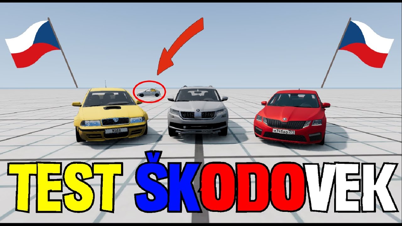 Testuju Škodovky v BeamNG.Drive! 😍 - YouTube