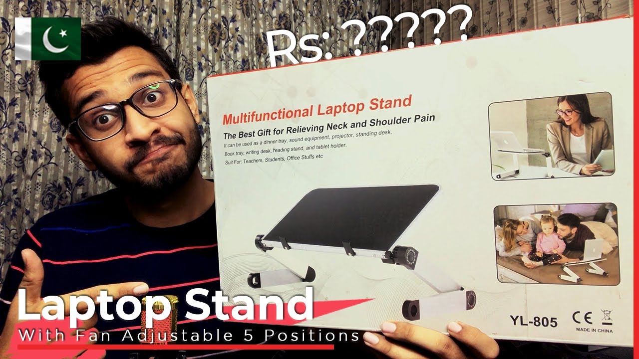 Amazing Laptop Height Adjustable Desk Table Stand Cooling Pad High ...