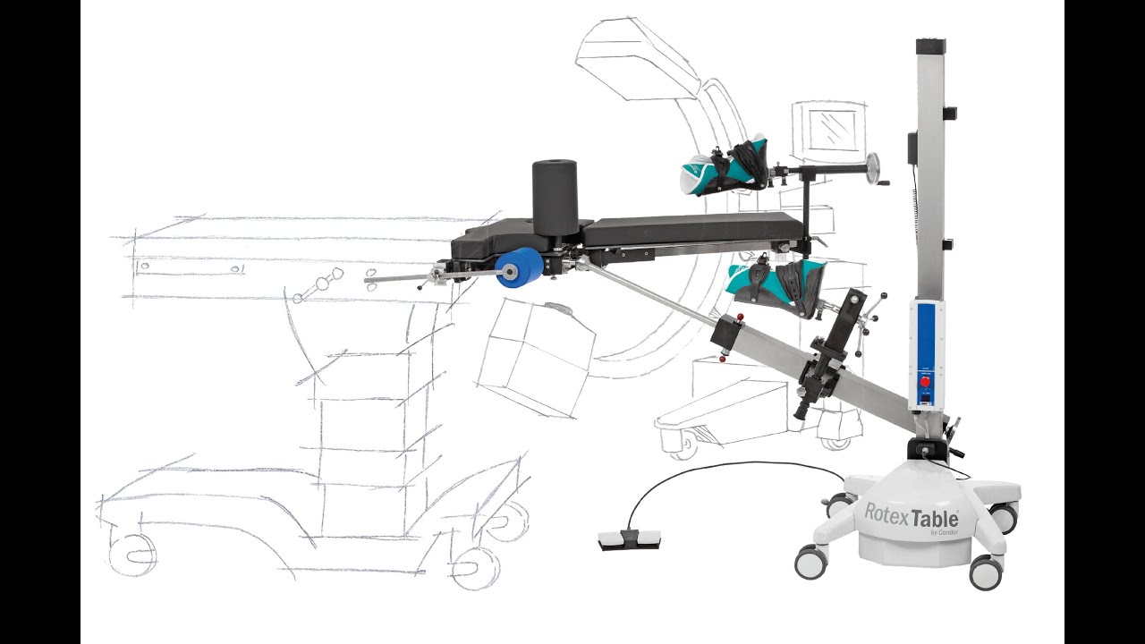 RotexTable by Condor - positioning of the patient and working while ...