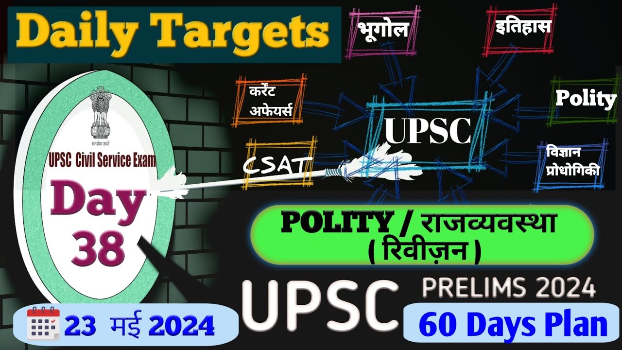 Daily Target Daily Study Planner for UPSC IAS PRE 60 Days Strategy to ...