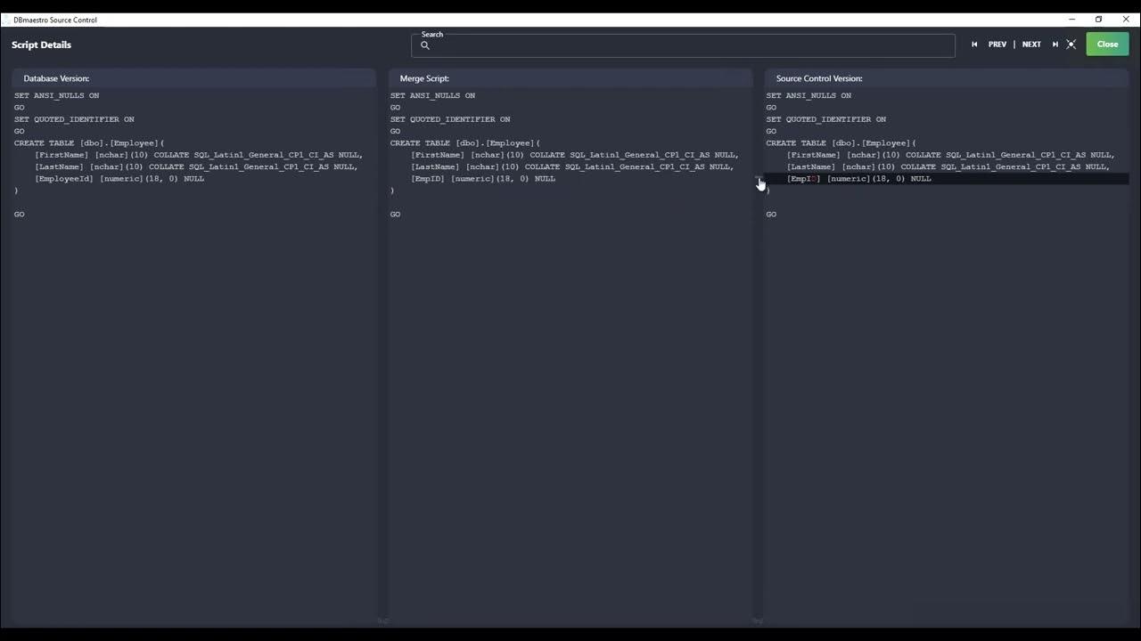 DBmaestro Database Source Control - Handling conflicts - YouTube