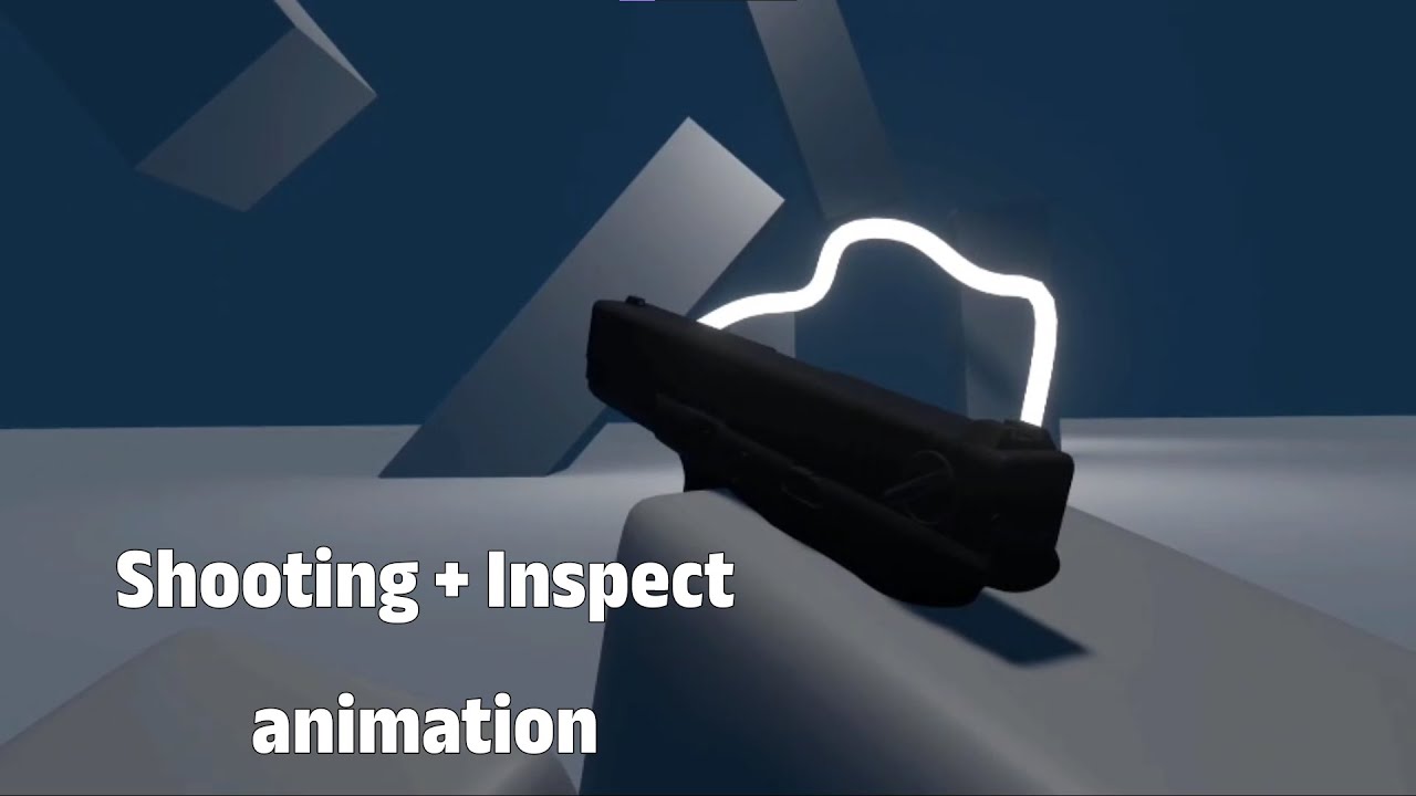 Gun shooting and inspect animation :] - YouTube