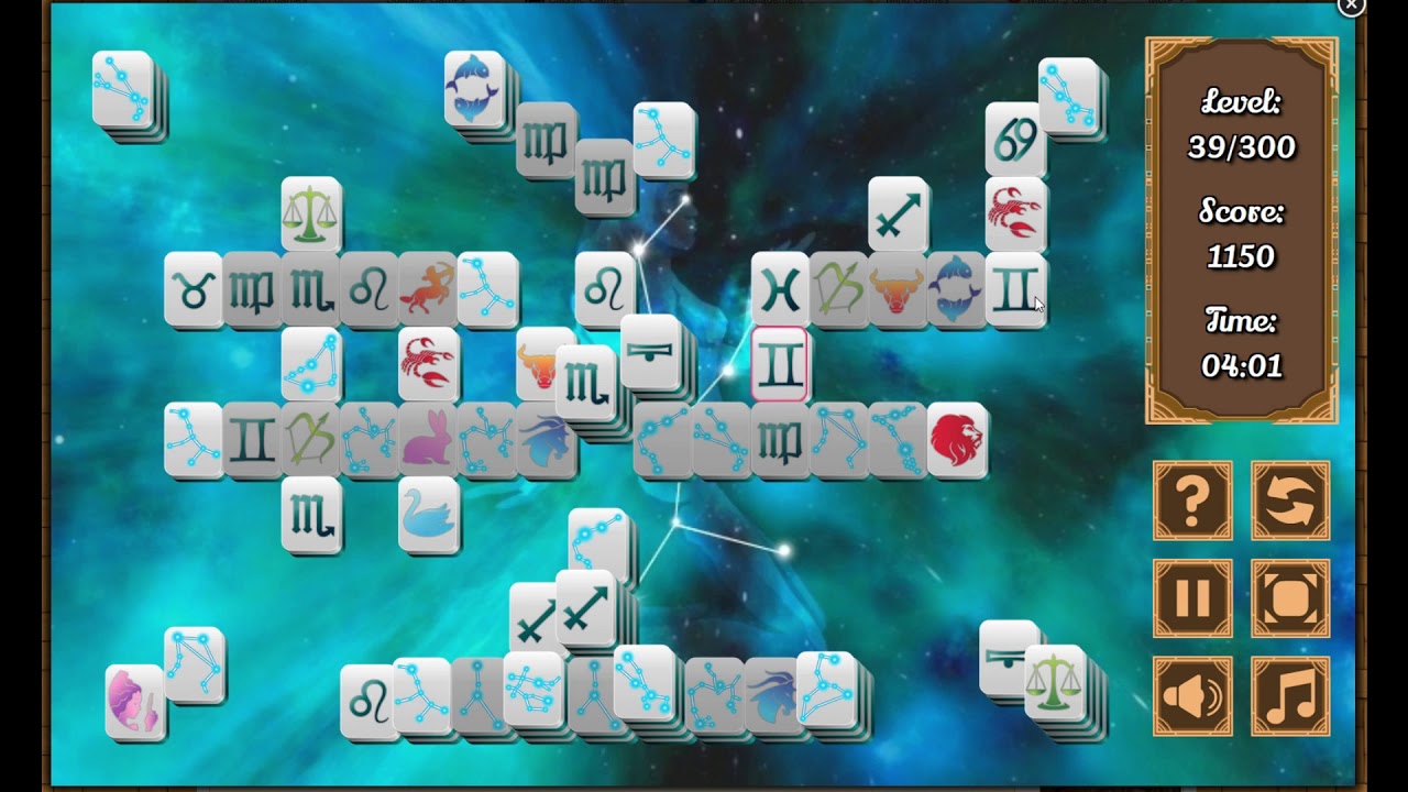 Zodiac Mahjong Level 39/300 - YouTube