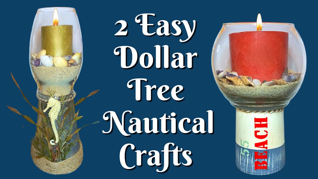 Dollar Tree Nautical Decor | Dollar Tree Nautical DIY | Easy Nautical ...
