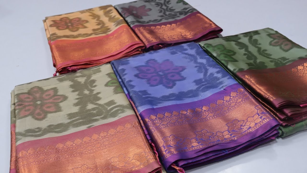 Beautiful Art silk sarees | function wear grand saree - YouTube