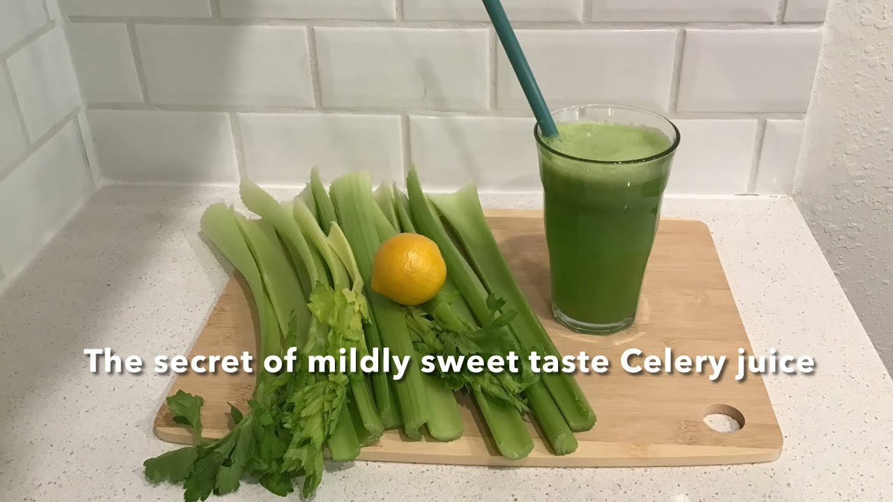 How to make pleasant taste Celery juice - YouTube