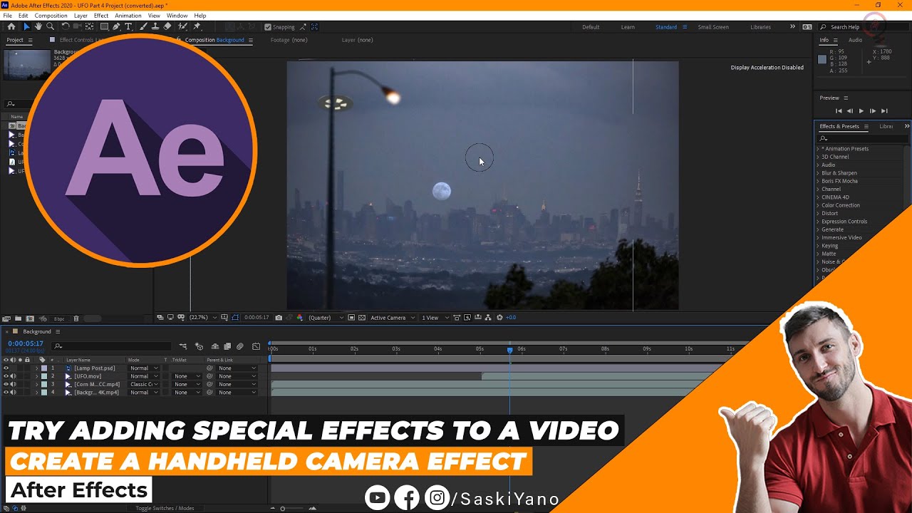 Create a Handheld Camera Effect in After Effects - YouTube