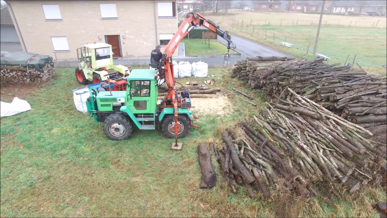 home made logsplitter 2 - YouTube