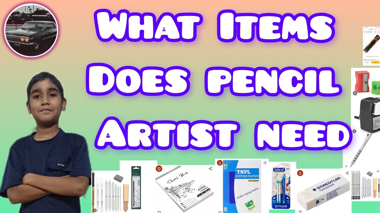 what items does pencil artist need #subscribe #pencildrawing - YouTube