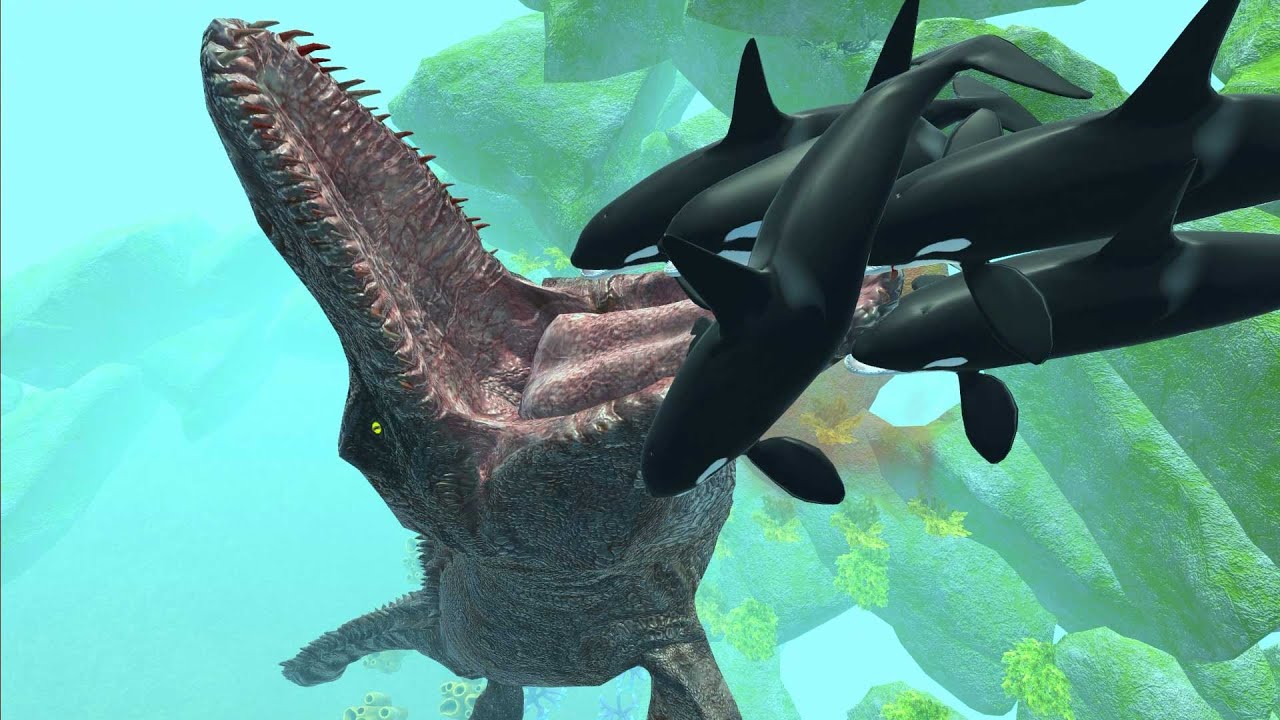 MOSASAURUS Underwater Life - Animal Revolt Battle Simulator ARBS - YouTube