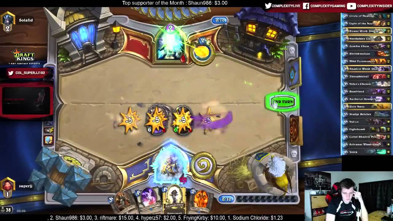 Hearthstone Soulpriest Zombie Chow Combo Goes Terribly Wrong - YouTube