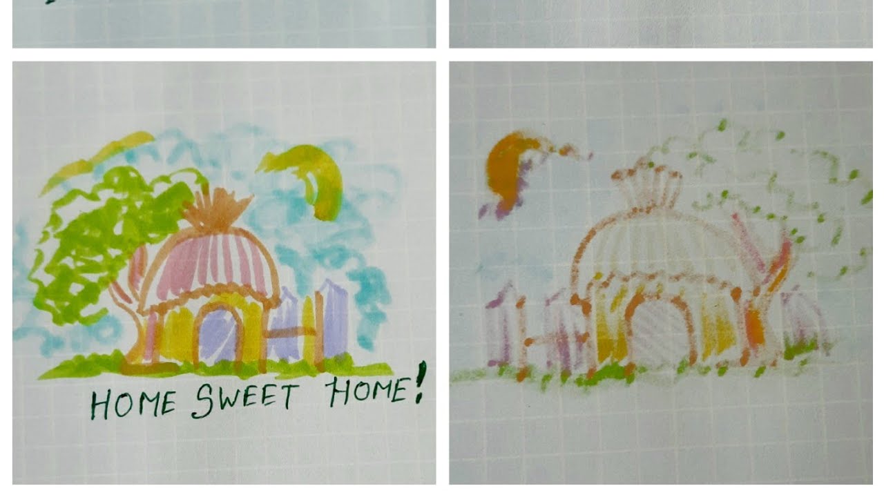 Creative Quick Doodle 🎨 using Brush Pens - YouTube