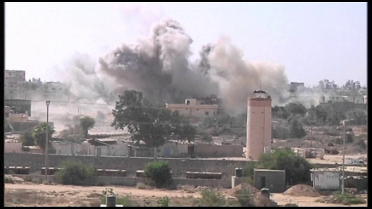 Video Shows Building Being Blown Up by Egyptian Forces - YouTube