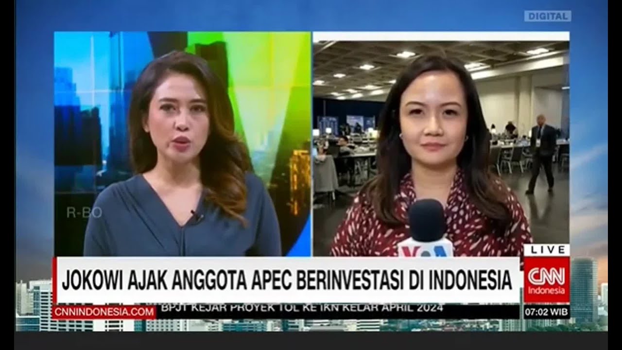 Liputan Berita VOA untuk CNN Indonesia: Jokowi Ajak Anggota APEC Berinvestasi di Indonesia - YouTube