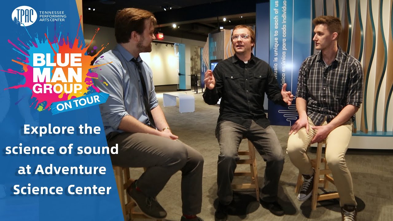 Blue Man Group Visits Adventure Science Center - YouTube
